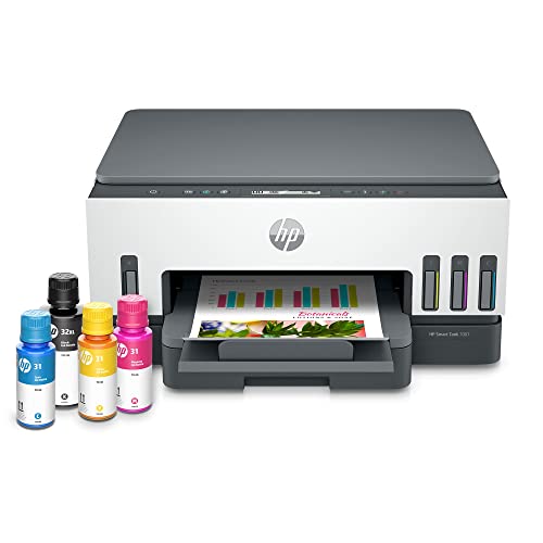 HP Smart -Tank 7001 Wireless All-in-One Cartridge-free Ink -Tank Printer, up to 2 years of ink included, mobile print, scan, copy (28B49A)