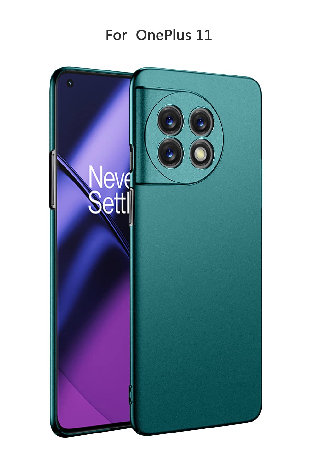 Bastmei for Oneplus 11 Case 5G(2023),Extremely Light Ultra-Light Super Slim Camera Protection Hard PC Cover Case for Oneplus 11 5G(Gravel Green)