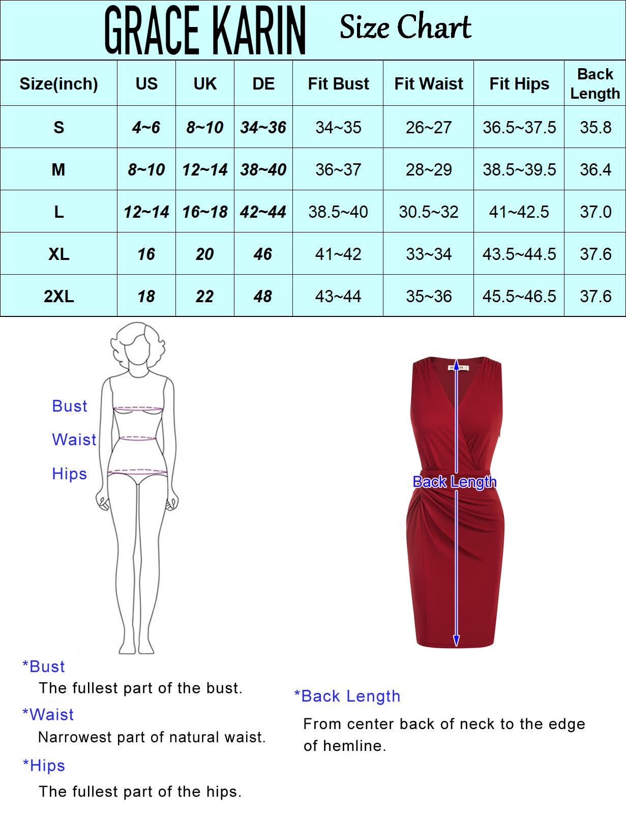 GRACE KARIN Semi Formal Dresses for Women Sleeveless Bodycon Graduation Work Dress White L