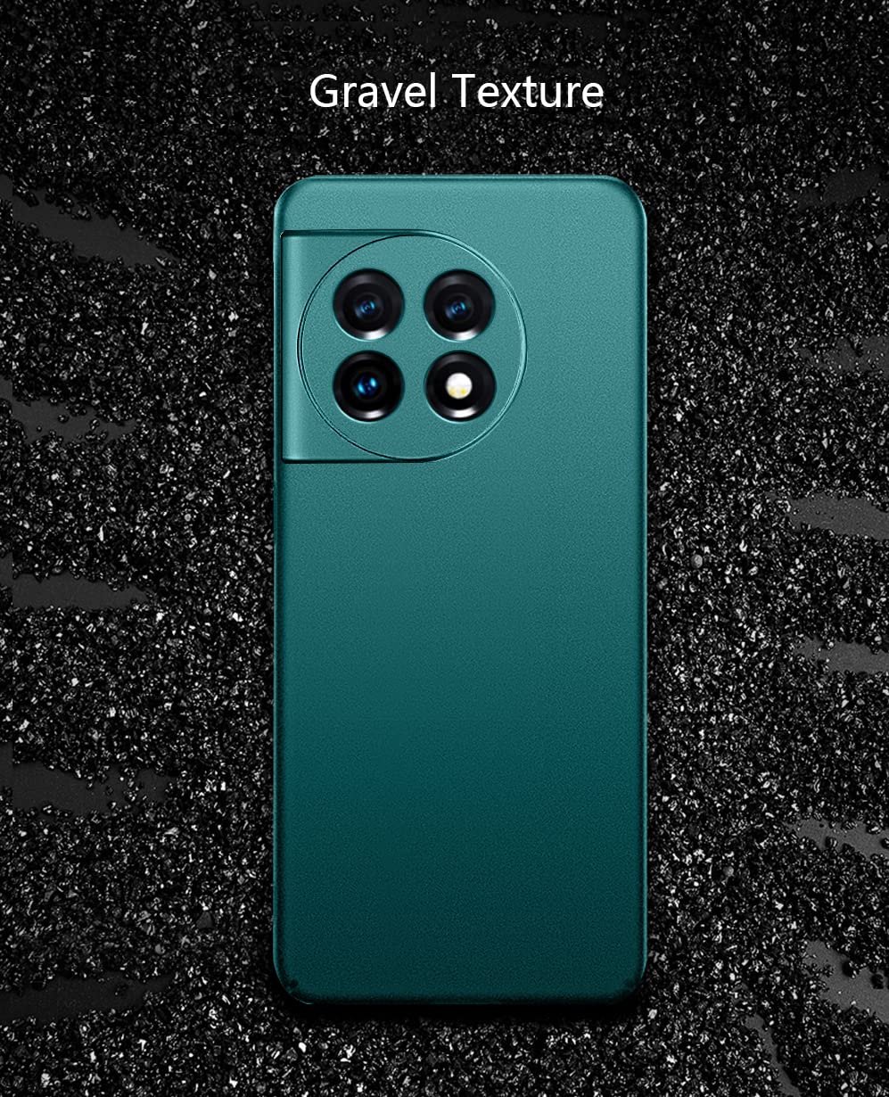 Bastmei for Oneplus 11 Case 5G(2023),Extremely Light Ultra-Light Super Slim Camera Protection Hard PC Cover Case for Oneplus 11 5G(Gravel Green)