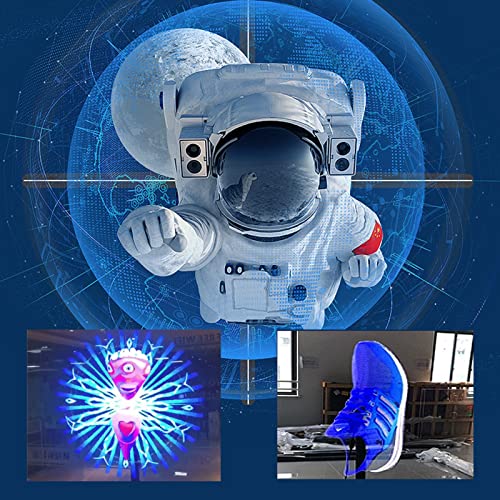 3D Hologram Fan Projector,42cm DF‑42 3D Holographic Fan Advertising Machine 2 Blade LED Projection Fan 3D Display for Shop,Bar,Casino,Party Advertising Display,100‑240V,3D Hologram Advertising(us)