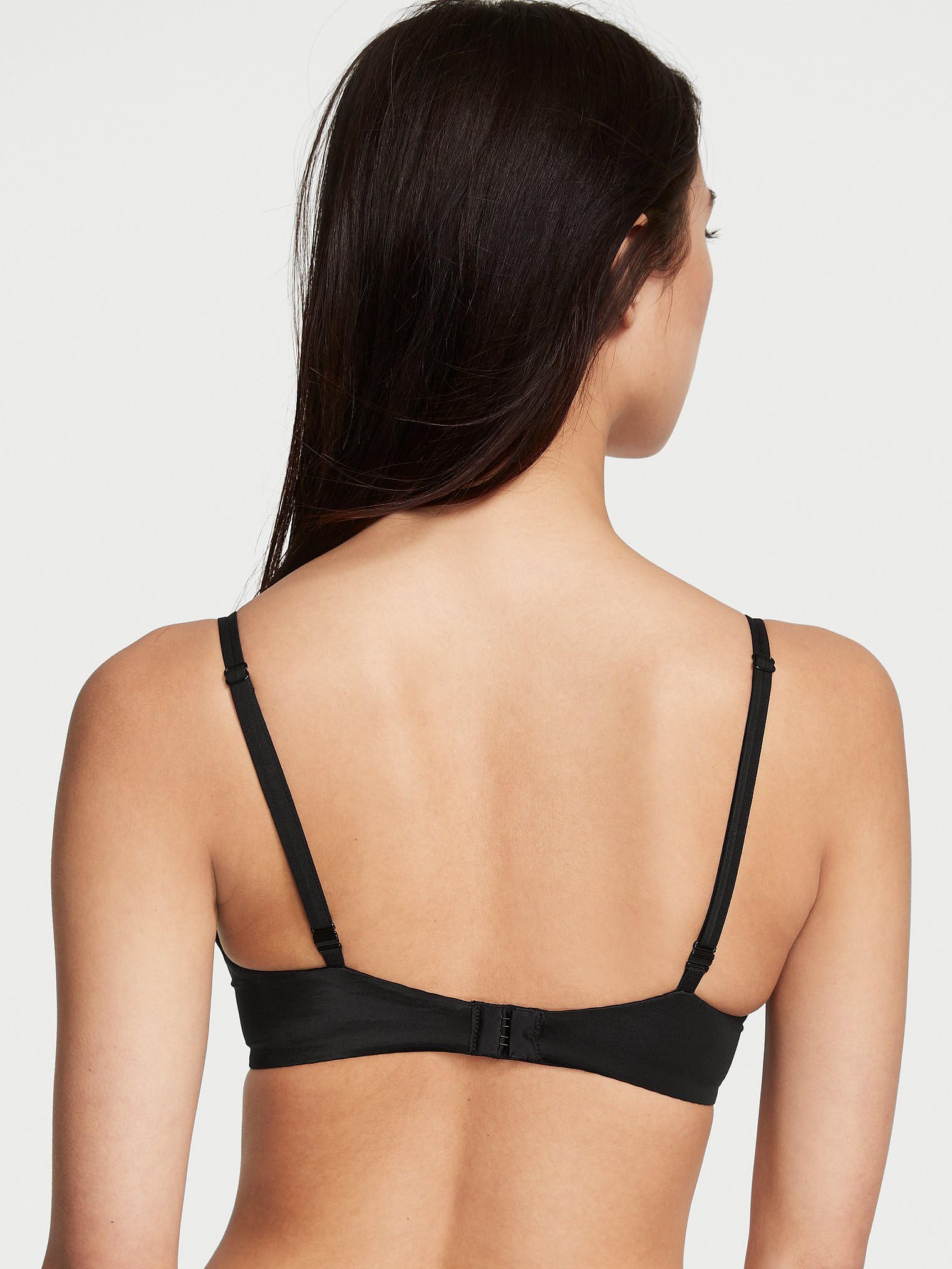 Victoria's Secret Push Up Bra, Adds One Cup Size, Padded, Plunge Neckline, Bras for Women, Very Sexy Collection, Black (36C)