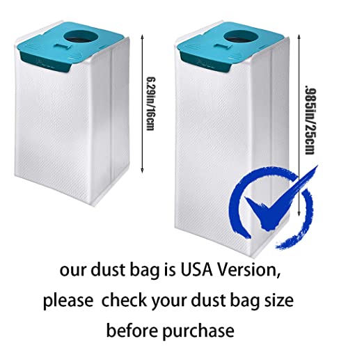 Moupaa 10 Pack Clean Station Dust Bag Replacement for Samsung VCA-ADB95 Bespoke Jet Cordless Stick Vacuum Accessories Parts (25cm/9.8in)
