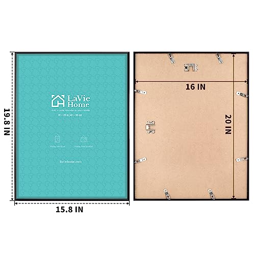 LaVie Home 16x20 Picture Frame Gold Aluminum, Classical and Fashionable 16x20 Frame for Wall Mounting Displaying, Perfect for Home Decor, Office Decor