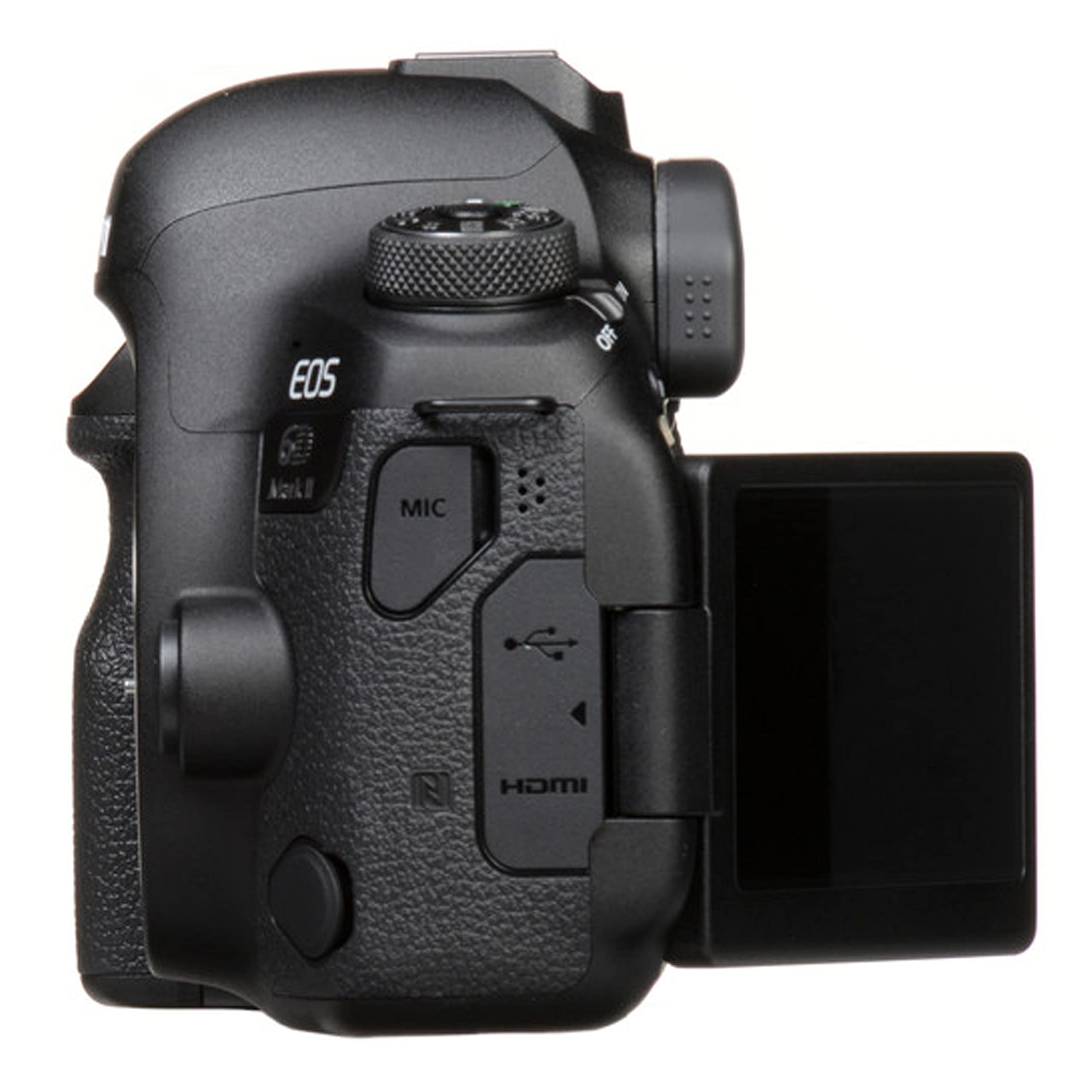 Canon EOS 6D Mark II DSLR Camera w/EF 24-105MM L is II USM + 75-300mm + 420-800mm Super Telephoto Lens + LED Always on Light + 128GB Memory, Filters, Case, Tripod + More (34PC Bundle Kit)