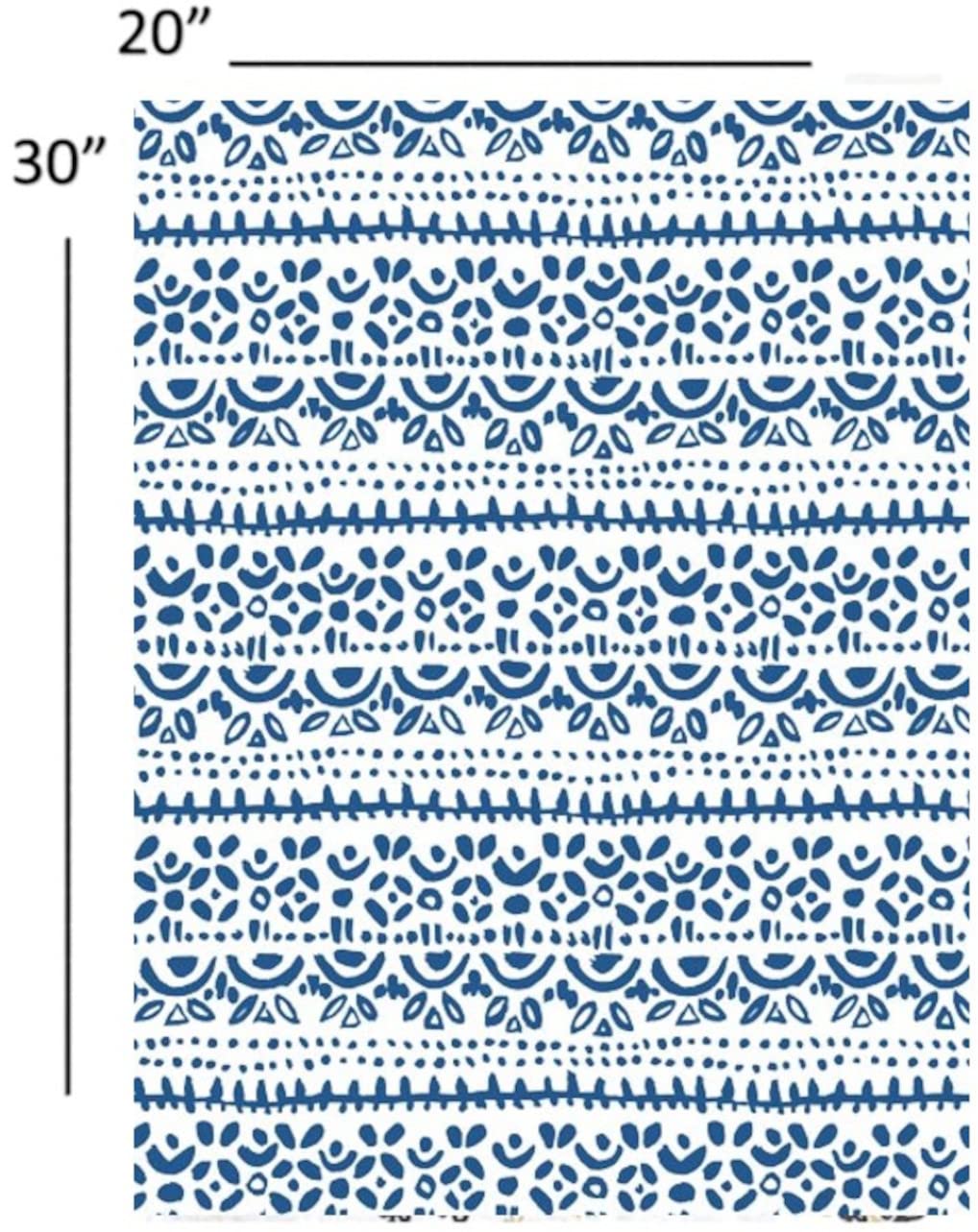 Tissue Paper with Designs - Blue and White Tissue Paper For Gift Wrapping Decoupage Crafts 24 Decorative Sheets 20" X 30" (PERSIAN LACE)