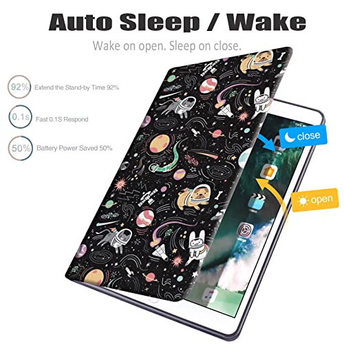 Case for Samsung Galaxy Tab A8 10.5 Fit 2022 Samsung A8 Android Tablet Cover 10.5 Inch Samsung Galaxy Tab A8 Case Space Globe Cat Slim Protective Smart Hard Shell Cover for SM-X200 X205 X207