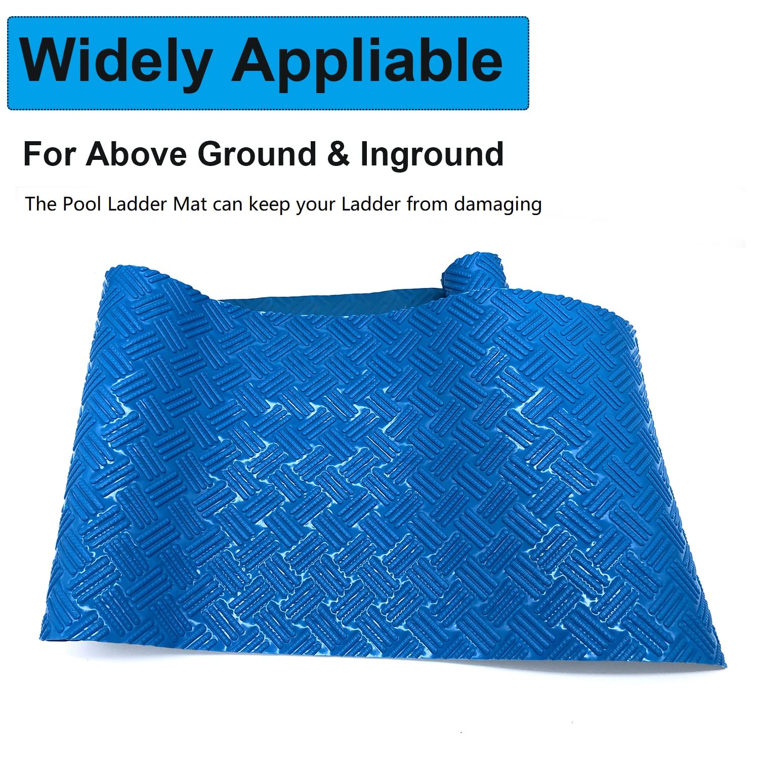 Blue Wave Swimming Pool Ladder Pad - Non-Slip Designed for Above Ground Pool Liner Protection - Step Mat (36 * 9 Inch)