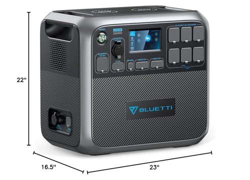 BLUETTI Portable Power Station AC200P, 2000Wh LiFePO4 Battery Backup w/ 6 2000W AC Outlets (4800W Peak), Solar Generator for Outdoor Camping, RV Travel, Home Use (Solar Panel Not Included)