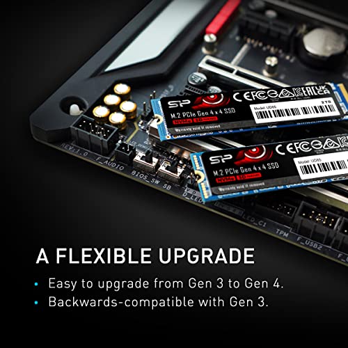 Silicon Power 1TB UD85 NVMe 4.0 Gen4 PCIe M.2 SSD R/W up to 3,600/2,800 MB/s (SP01KGBP44UD8505)
