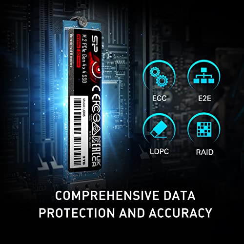 Silicon Power 1TB UD85 NVMe 4.0 Gen4 PCIe M.2 SSD R/W up to 3,600/2,800 MB/s (SP01KGBP44UD8505)