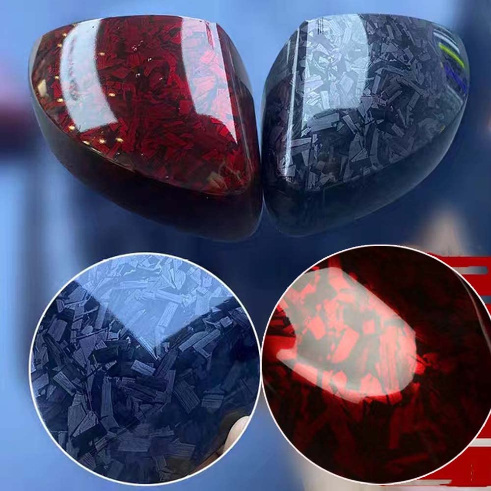 ASENDIWAY Red Forged Gloss Carbon Fiber Vinyl Wrap Roll Stretchable Decal Sticker Film Sheet Air Release DIY Decoration Vinyl