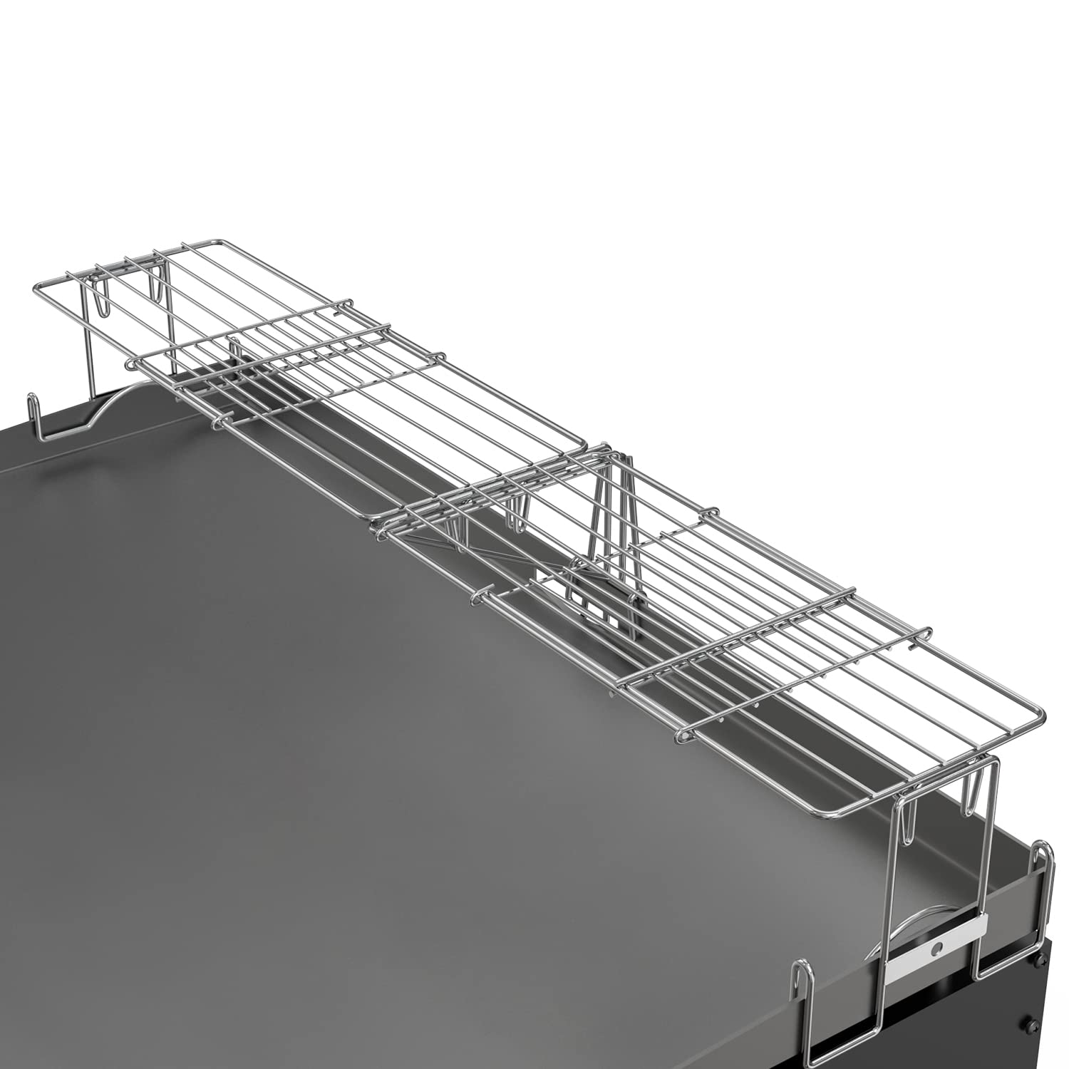 BMMXBI Universal Griddle BBQ Warming Rack for Blackstone Griddle Accessories 17/22/28/36 Inch, Parts for CharBroil 19952085 Blue Rhino Razor Griddle Pit Boss PB336GS, 2"~45" L Grill Rack