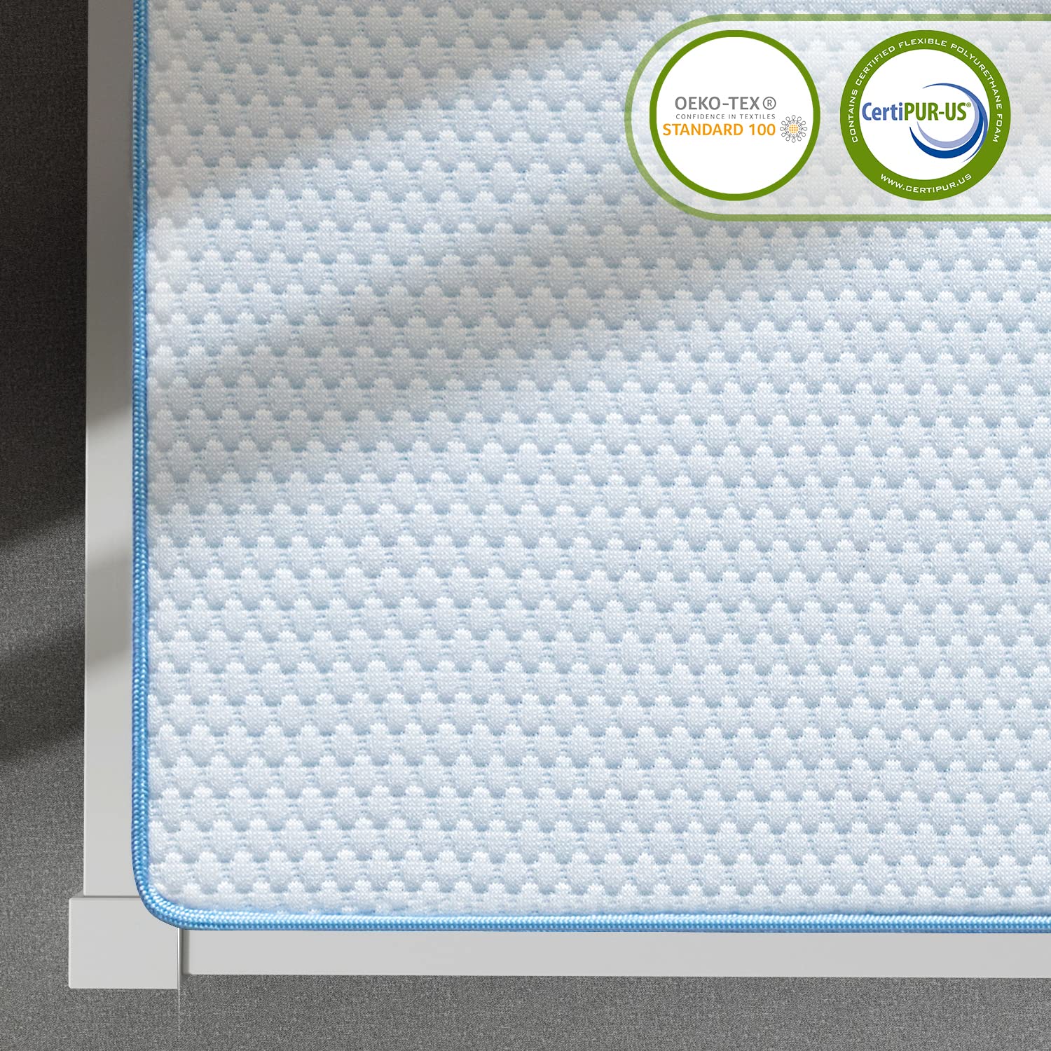 BedStory Firm Mattress Topper Queen XL, 2 Inch Foam Bed Topper High Density