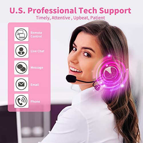 Bluetooth Thermal Label Printer 4X6 - Wireless Shipping Label Printer for Small Business & Packages - Pink Thermal Label Printer Shipping Label Makers, Compatible with iPhone, USPS, Etsy, Amazon