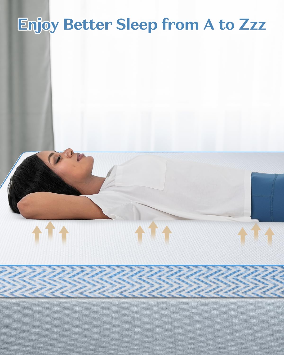 BedStory Firm Mattress Topper Queen XL, 2 Inch Foam Bed Topper High Density