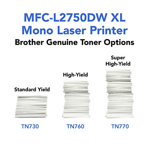Brother Compact Monochrome Laser All-in-One Multi-function Printer, MFCL2750DWXL, Up to Two Years of Printing Included, Refresh Subscription and Amazon Dash Replenishment Ready