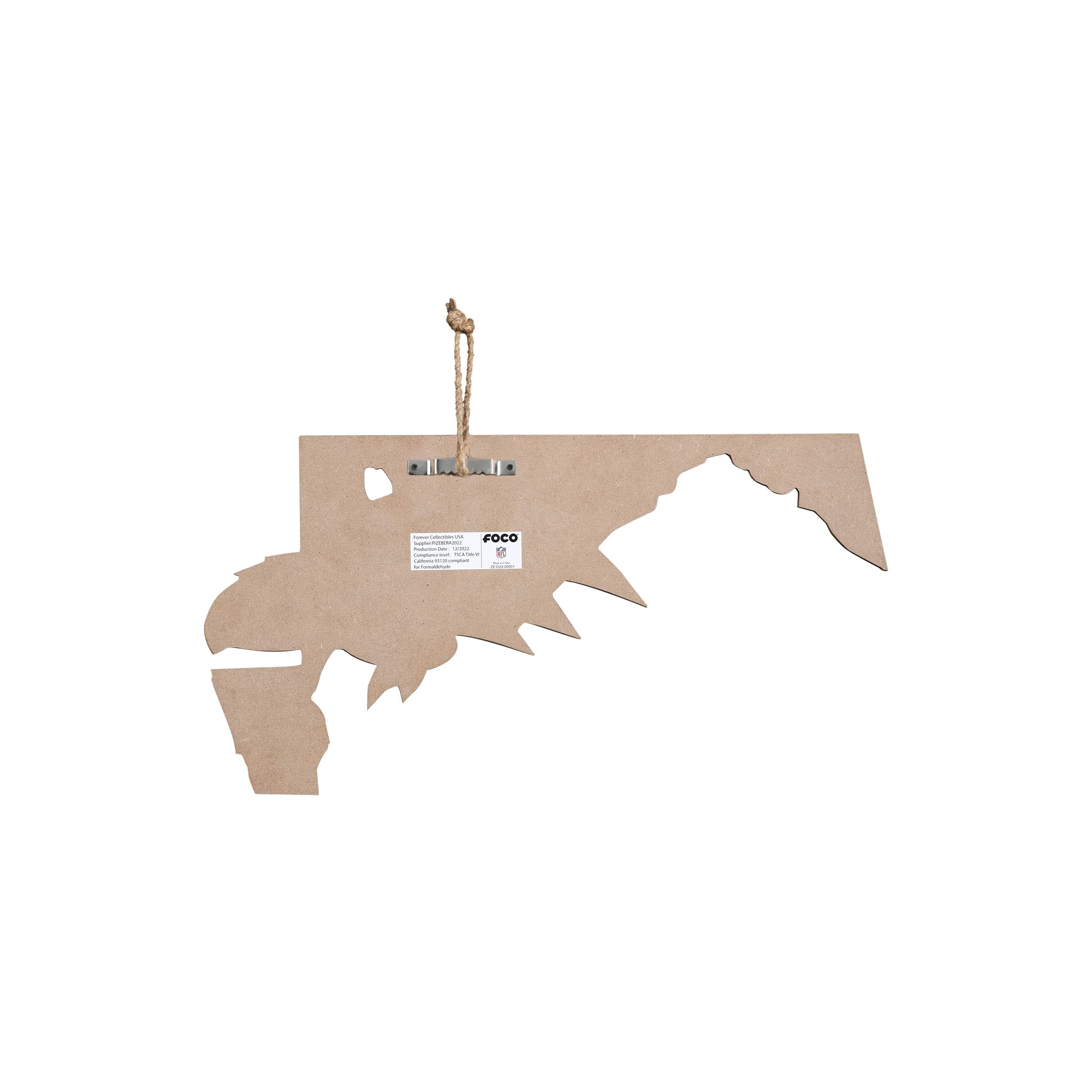 FOCO Baltimore Ravens NFL Wood State Sign