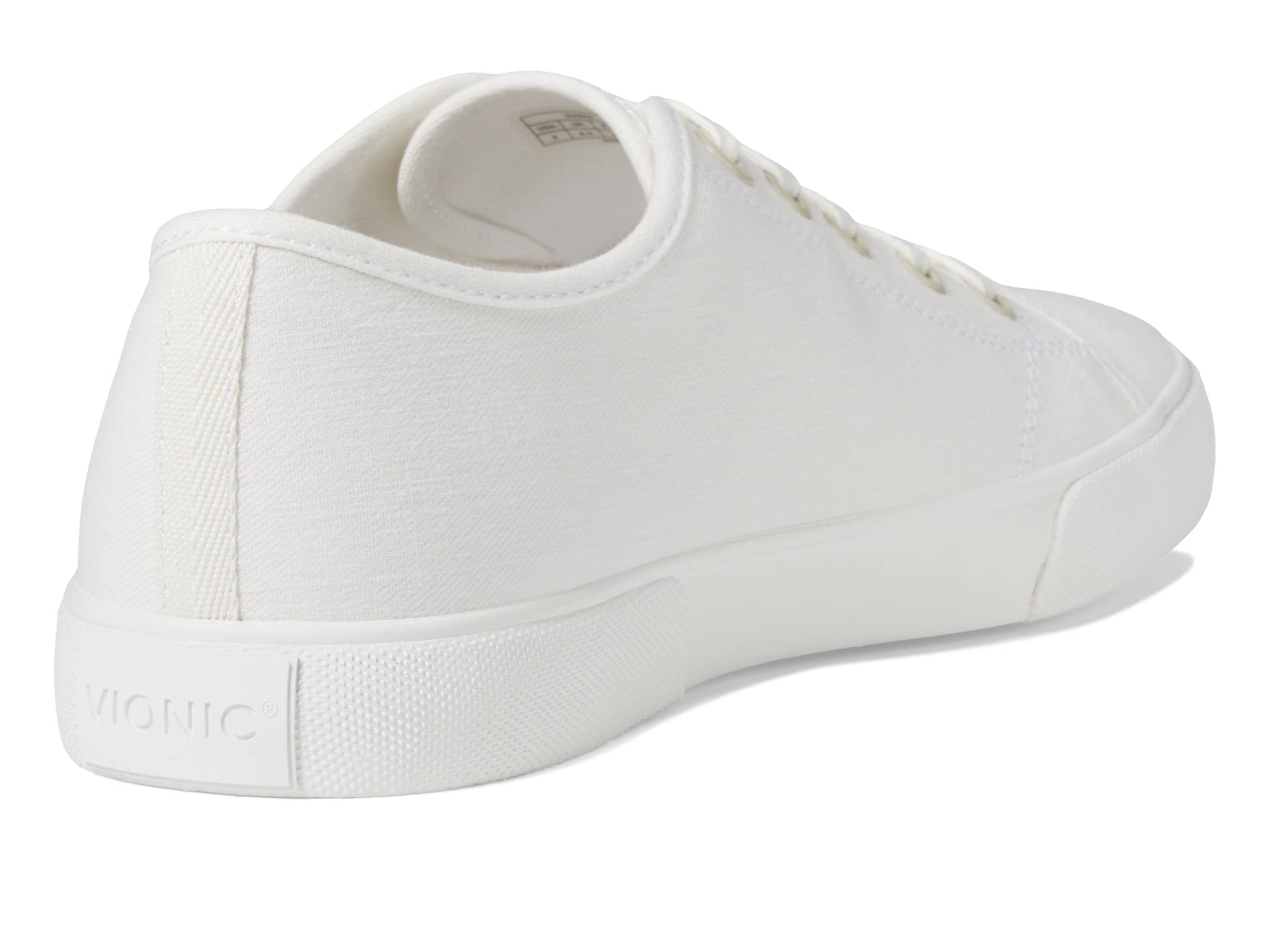 Vionic Oasis Women's Casual Canvas Lace Up Comfort Shoe White Canvas - 7 Medium