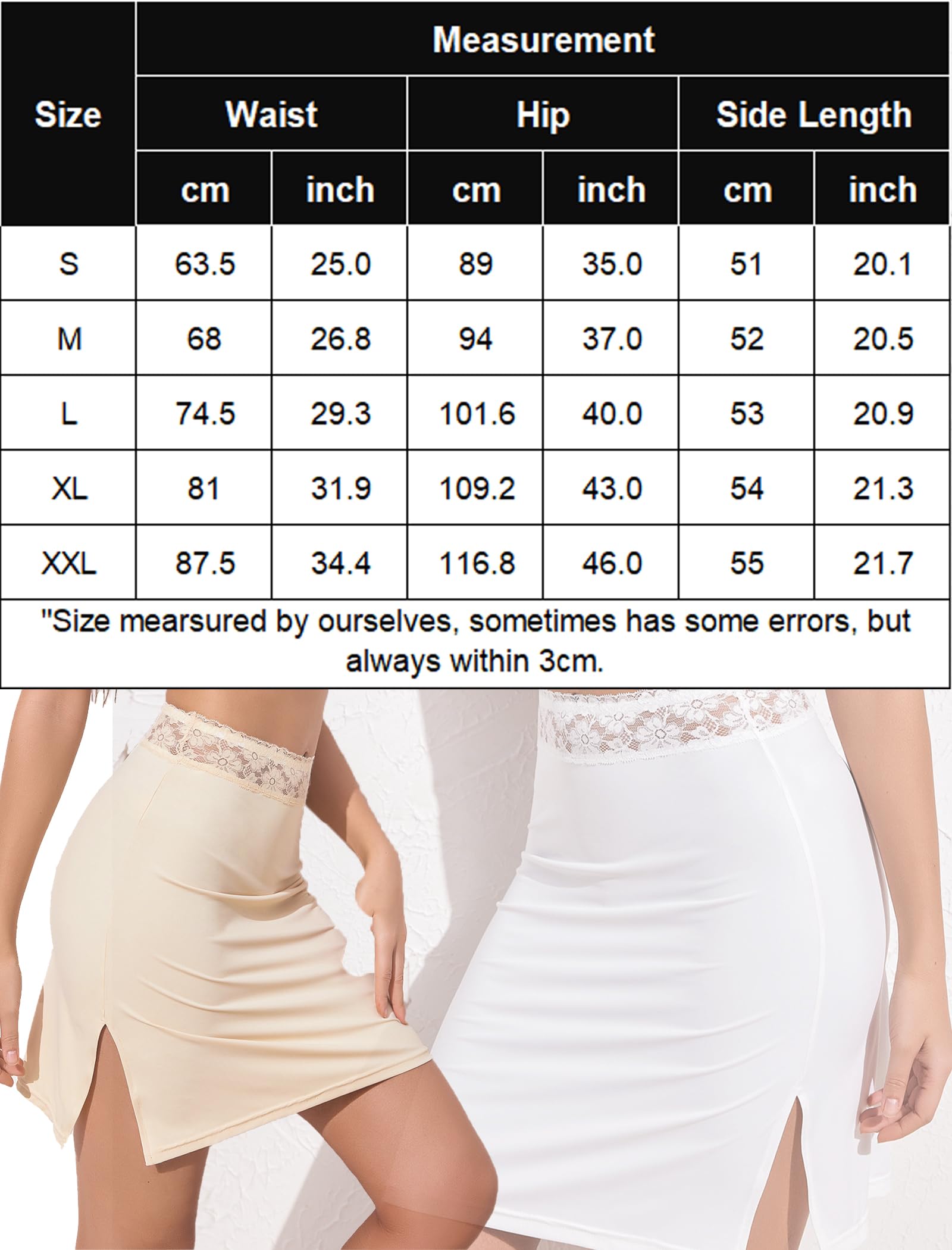 Avidlove Half Slips for Women Underskirt for Women Lace Trim Waist Under Dress