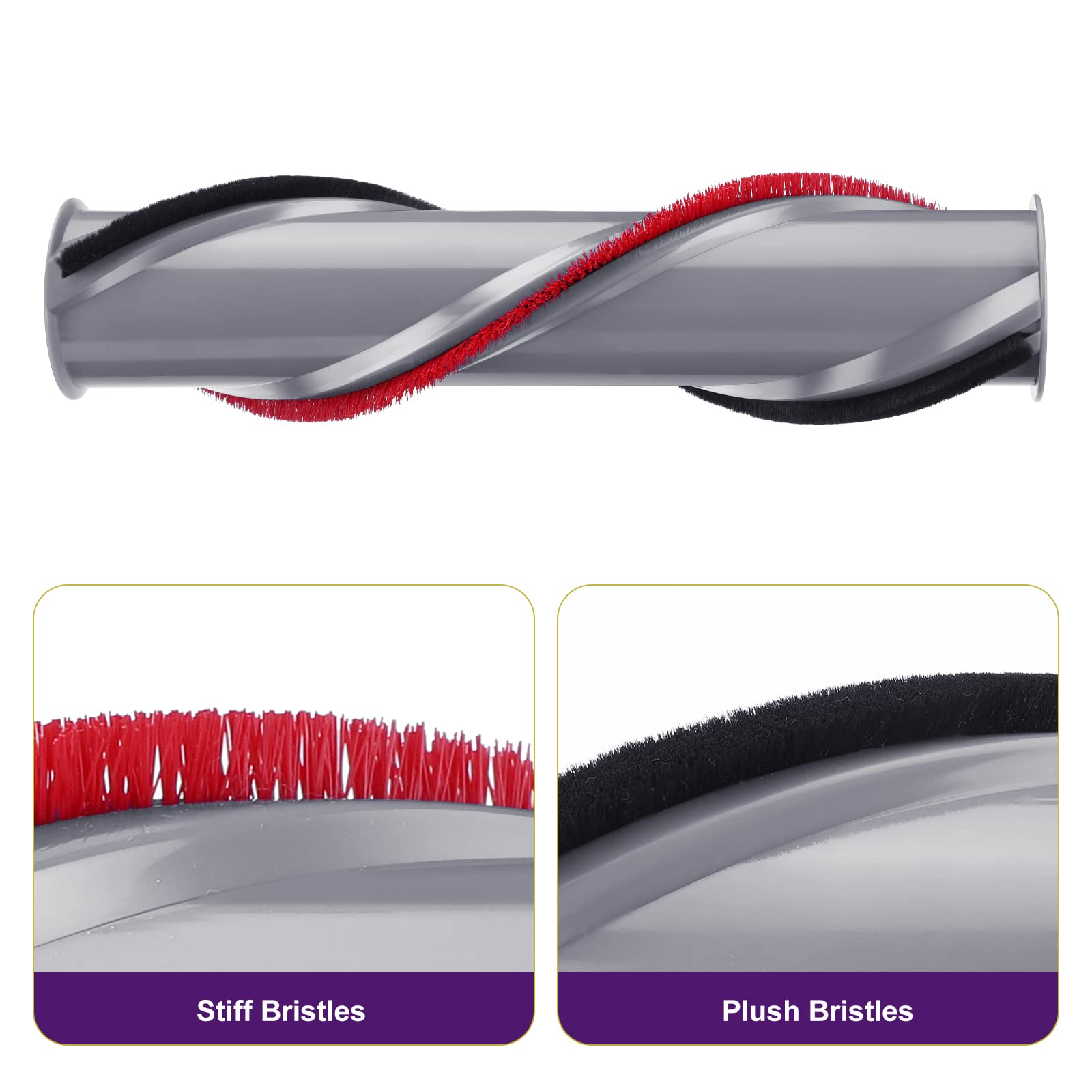 WIOR Roller Brush Roll Bar Replacement Compatible with Dyson V11 Cordless Vacuum Cleaner, Brushroll Roller Brush Replacement Attachment for Dyson V11 Cleaner Head Brush Part No. 970135-01, 970100-05