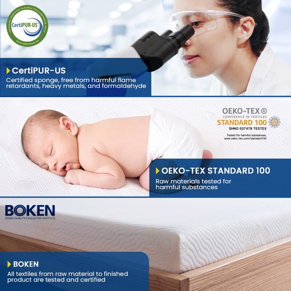 Newentor® 3 Inch Memory Foam Mattress Topper Queen, Soft & Supportive Mattress Pad with Removable Cover, Luxury Premium Foam Bed Topper for Pain Relief, Queen