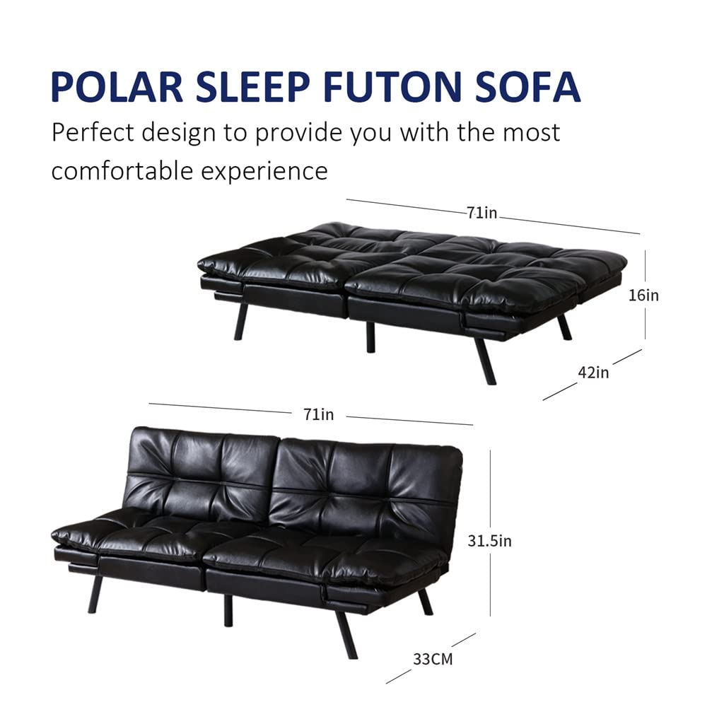 WYKDD Sofa Bed Linen Memory Foam Couch Convertible Love Seat for Compact Living Spaces Offices Apartments