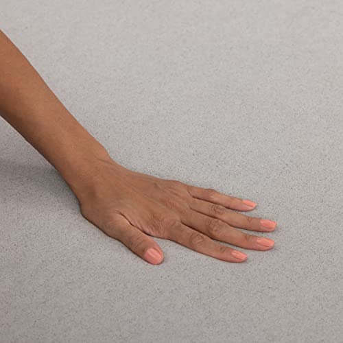 Beautyrest Black Diamond Cooling, Pressure-Relieving Memory Foam Mattress Topper, Twin XL, 3-Inch, Grey