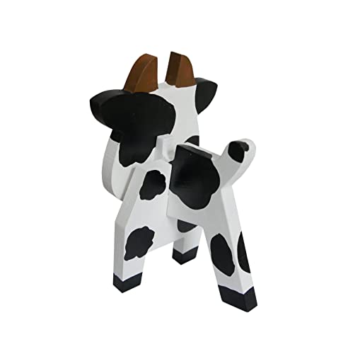 MAGIC WOOD Puzzle Eyeglass Holder Animal Sunglass Display Stand Home Office Desktop Animal Holiday Decoration Gift(Cow)