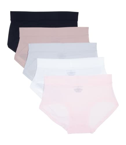 Tommy Hilfiger Women's Hipster, 5-Pack, BBD/BW/MC/BB/BK, XL