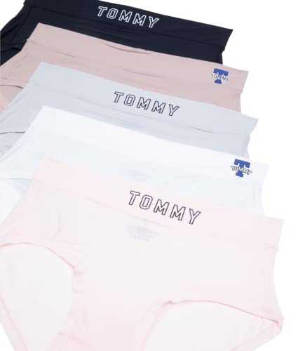 Tommy Hilfiger Women's Hipster, 5-Pack, BBD/BW/MC/BB/BK, XL