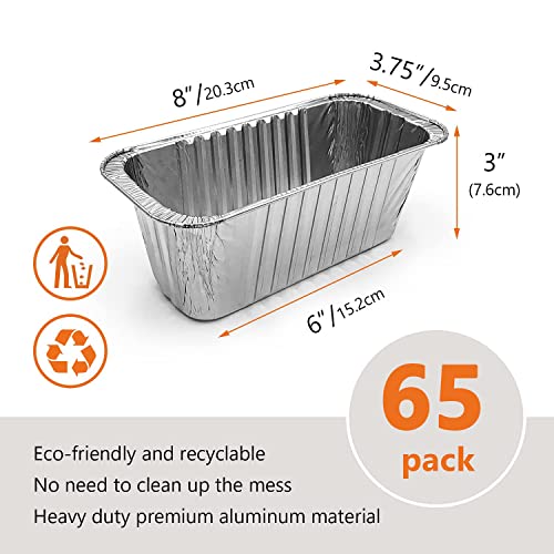 YAOAWE 65 Pack Replacement for Blackstone Grease Cup Liners, Compatible with Blackstone 28"/36"/30"/17" and 22" Griddles, Rear Aluminum Grease Tray Heavy Duty Disposable Drip Pans