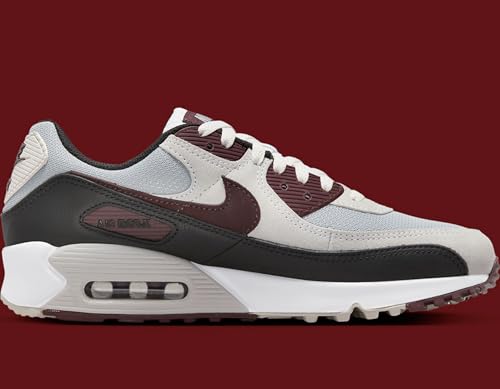 NIKE Men's Air Max 90 Shoes, Grey Black, 13