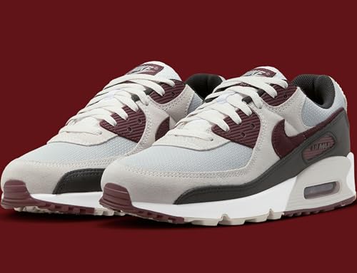 NIKE Men's Air Max 90 Shoes, Grey Black, 13