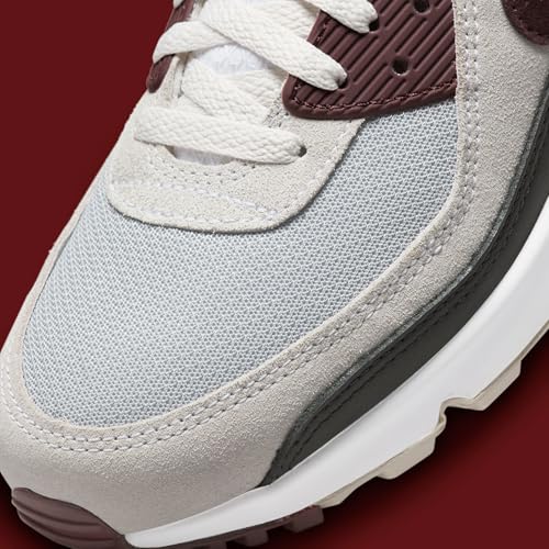 NIKE Men's Air Max 90 Shoes, Grey Black, 13