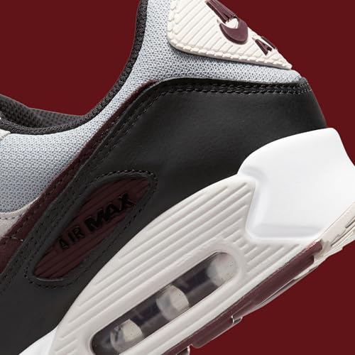 NIKE Men's Air Max 90 Shoes, Grey Black, 13