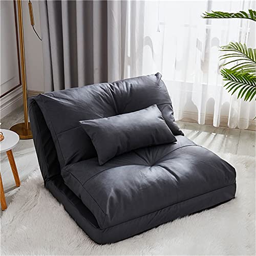 CZDYUF Foldable with Reclining Position Love Seat Couch Adjustable Floor Couch and Sofa for Living Room and Bedroom