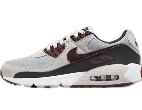 NIKE Men's Air Max 90 Shoes, Grey Black, 13