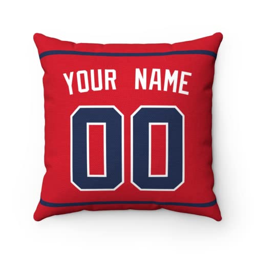 INAOO Throw Pillow Custom Any Name Number Personalized Gifts for Atlanta
