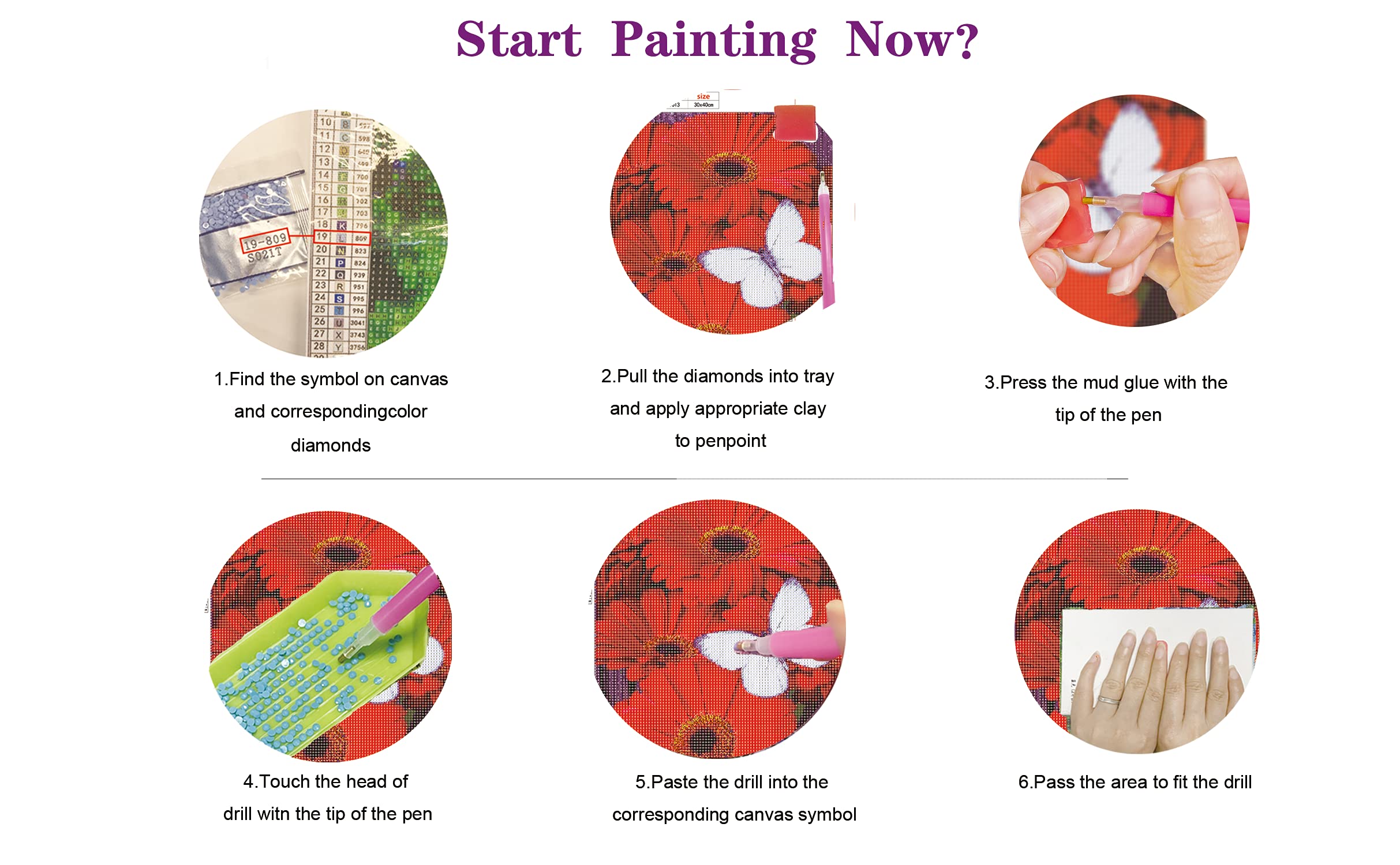 LVIITIS Diamond Painting Kit for Adults Beginner,5D Diamond Art Dots Kit for Adults,Paint with Gem for Home Wall Decor (Cow)