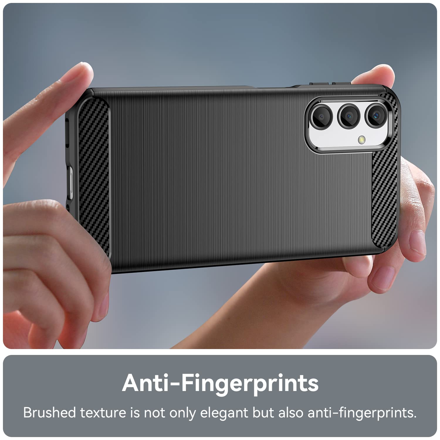 Osophter for Samsung Galaxy A24 4G Case: with 2pcs Screen Protector Shock-Absorption Flexible TPU Rubber Protective Phone Cover for Samsung Galaxy A24(Black)