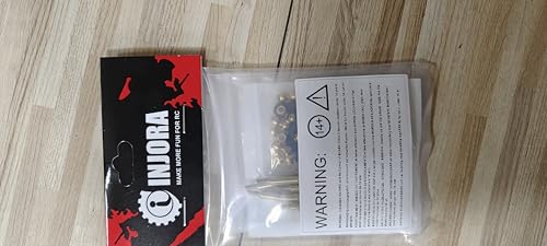 INJORA Brass High Clearance Links Set for TRX4M Bronco Defender 1/18 RC Crawler Upgrade Parts, 38g/Set