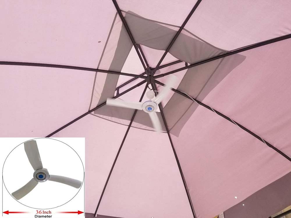 36-Inch AC Electric Gazebo ceiling fan