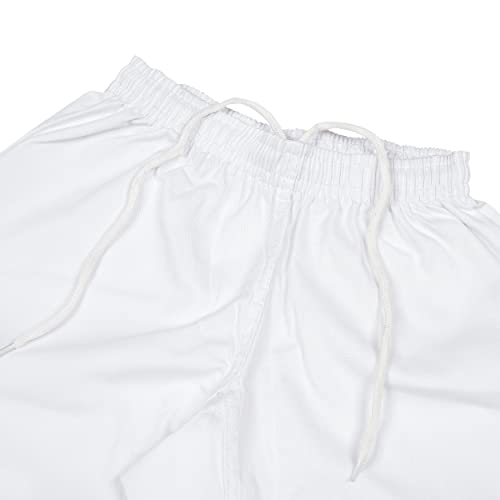 MACS Judo Single Weave Gi Kids Adults Unisex Uniform with Belt Sz 000 to 8 (White, 4(70''to75'')/195to220lbs)