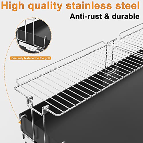 Wind Guards, Warming Rack & Food Fighter Mesh Screen for Blackstone 28 inch Griddle Stand Accessories,Magnetic Grill Accessories for 28" Blackstone Flat Top Grill,Compatible w/ Blackstone Rear Grease