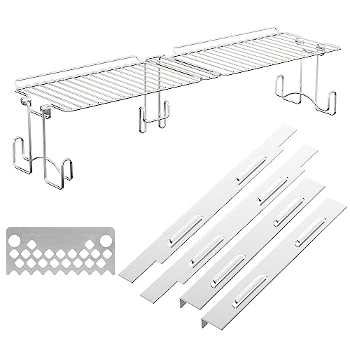 Wind Guards, Warming Rack & Food Fighter Mesh Screen for Blackstone 28 inch Griddle Stand Accessories,Magnetic Grill Accessories for 28" Blackstone Flat Top Grill,Compatible w/ Blackstone Rear Grease