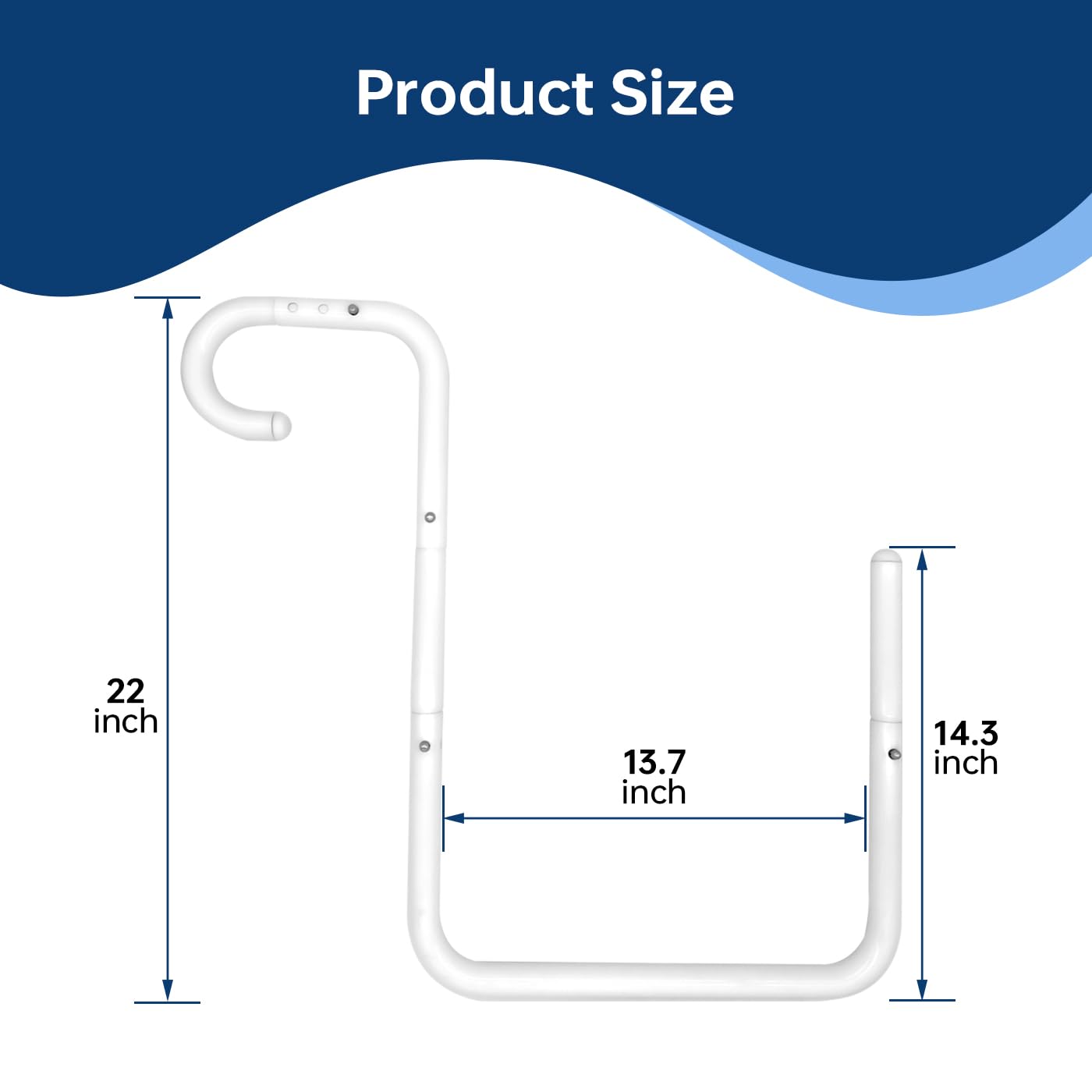 Jantens Solar Cover Holder for Above Ground Pool, Adjustable Solar Saddle Pool Cover Holder Designed for Steel-Wall Above-Ground Swimming Pools, Keep Solar Blankets Off The Ground(5 PCS)
