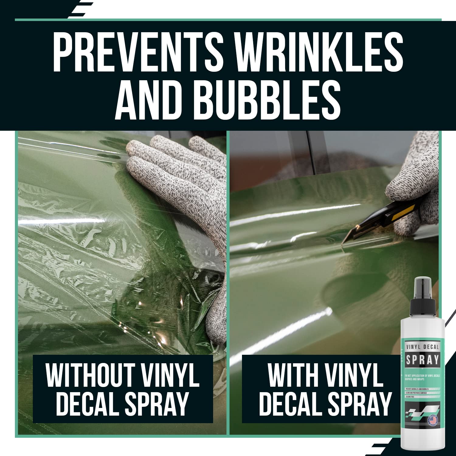 Berkland 8oz Vinyl Decals & Wraps Spray - Made in USA - for Cars, Trucks, ATVs, Motorcycles - Quick Drying, Silicone-Free