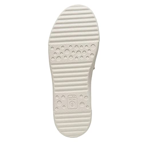 BZees Womens Maui Slip-on Loafer, White, 9 US
