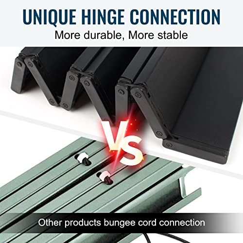 Keencamp Beach Table Compact Camping Folding Table Ultralight with Storage Portable Aluminum Outdoor Coffee Table Foldable for Travel Picnic Cooking Black 22" D x 15.82" W x 15.82" H
